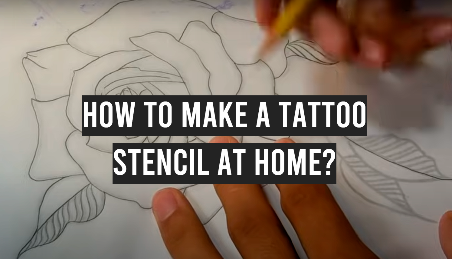 How To Make A Tattoo Stencil With Wax Paper 